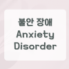 불안장애 Anxiety Disorder 공황장애 광장공포증 특정공포증 사회공포증 강박장애 외상후 스트레스장애